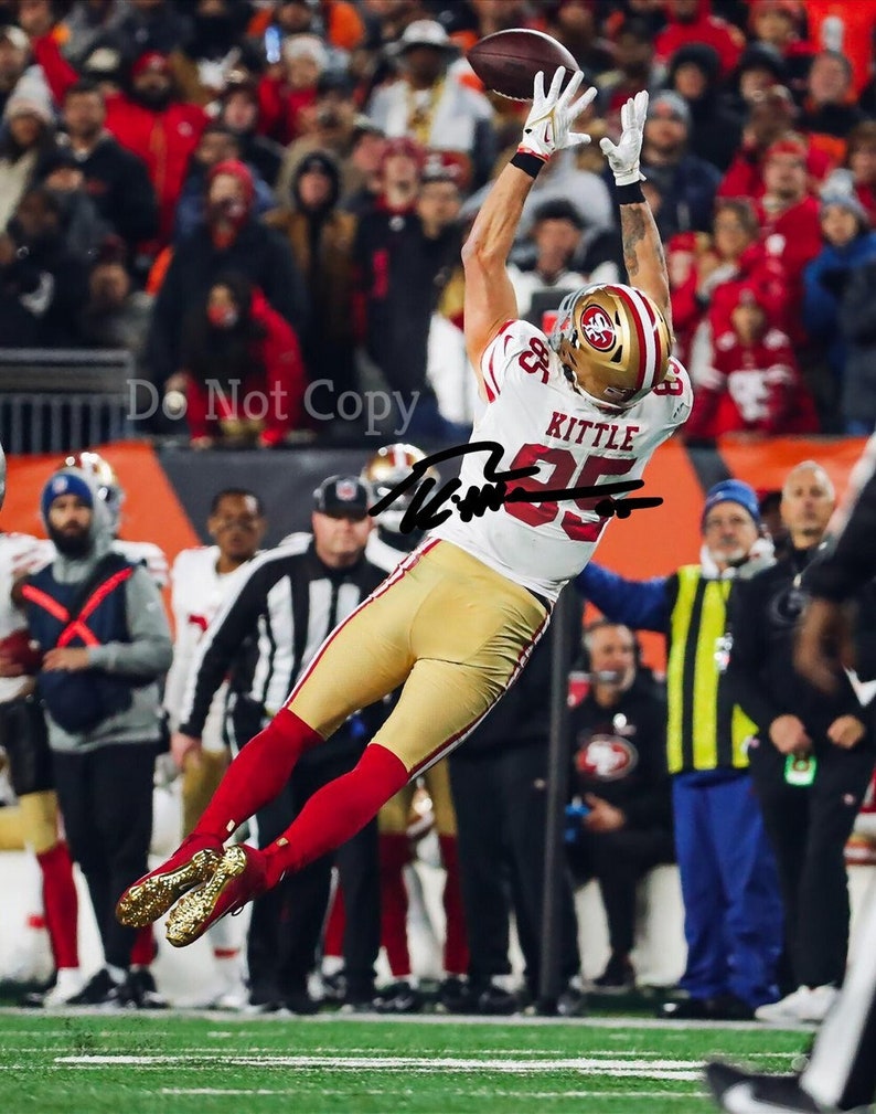 George Kittle Signed Photo 8X10 Rp Autographed Picture San Francisco ...