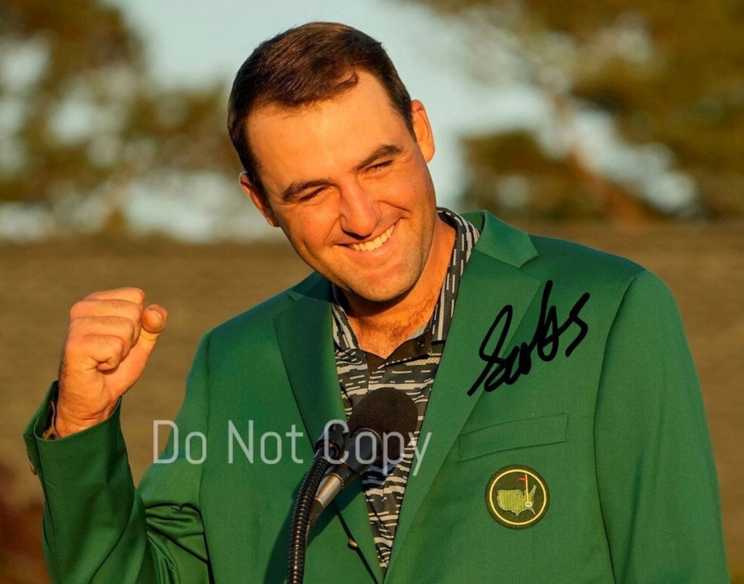 Scottie Scheffler Signed Photo 8X10 Rp Autographed Picture Golf Masters ...