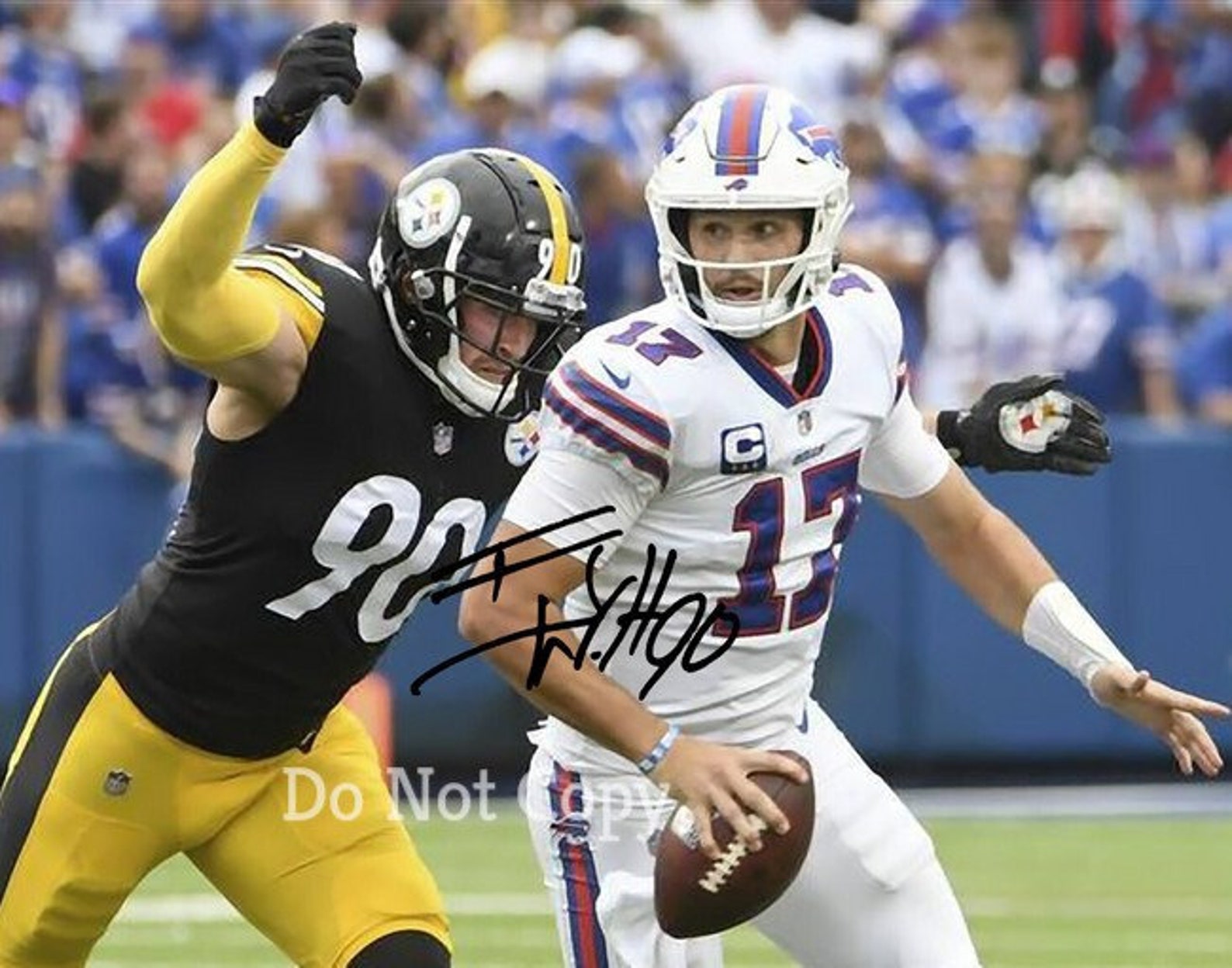 TJ Watt Signed Photo 8X10 Rp Autographed Picture Pittsburgh Steelers ...