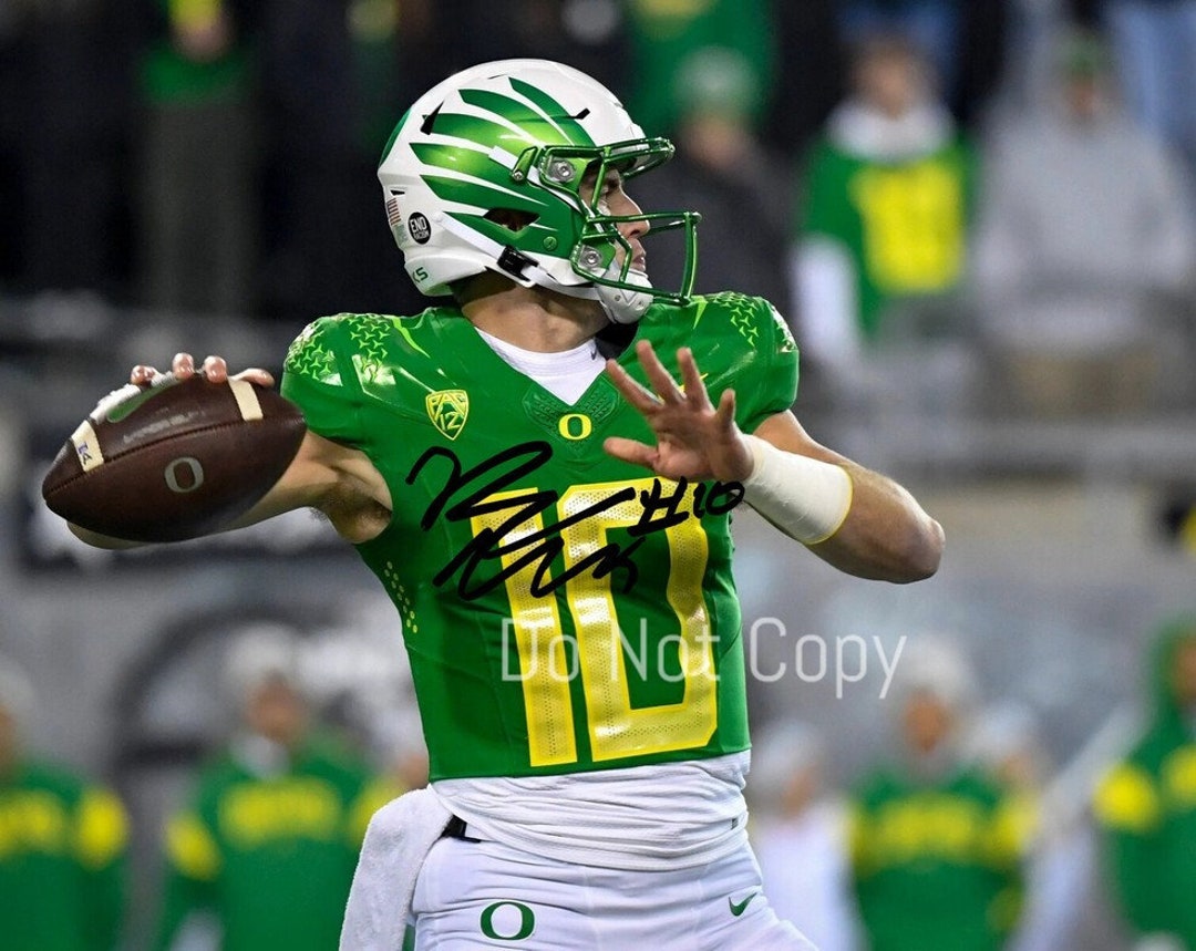 Bo Nix Signed Photo 8X10 Rp Autographed Picture Oregon Ducks Football ...