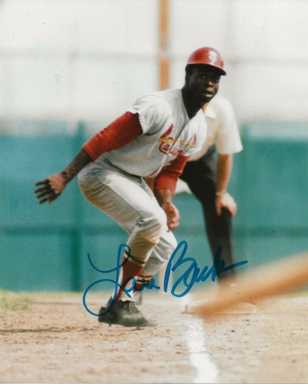 Lou Brock Signed Photo 8x10 Rp Auto Autographed St. Louis Cardinals - Etsy
