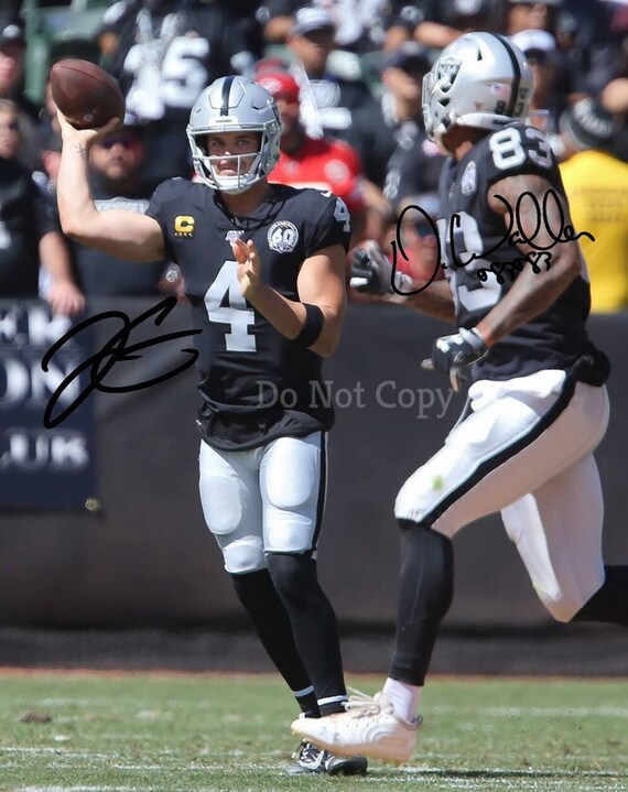 Derek Carr & Darren Waller Signed Photo 8X10 Rp Autographed - Etsy