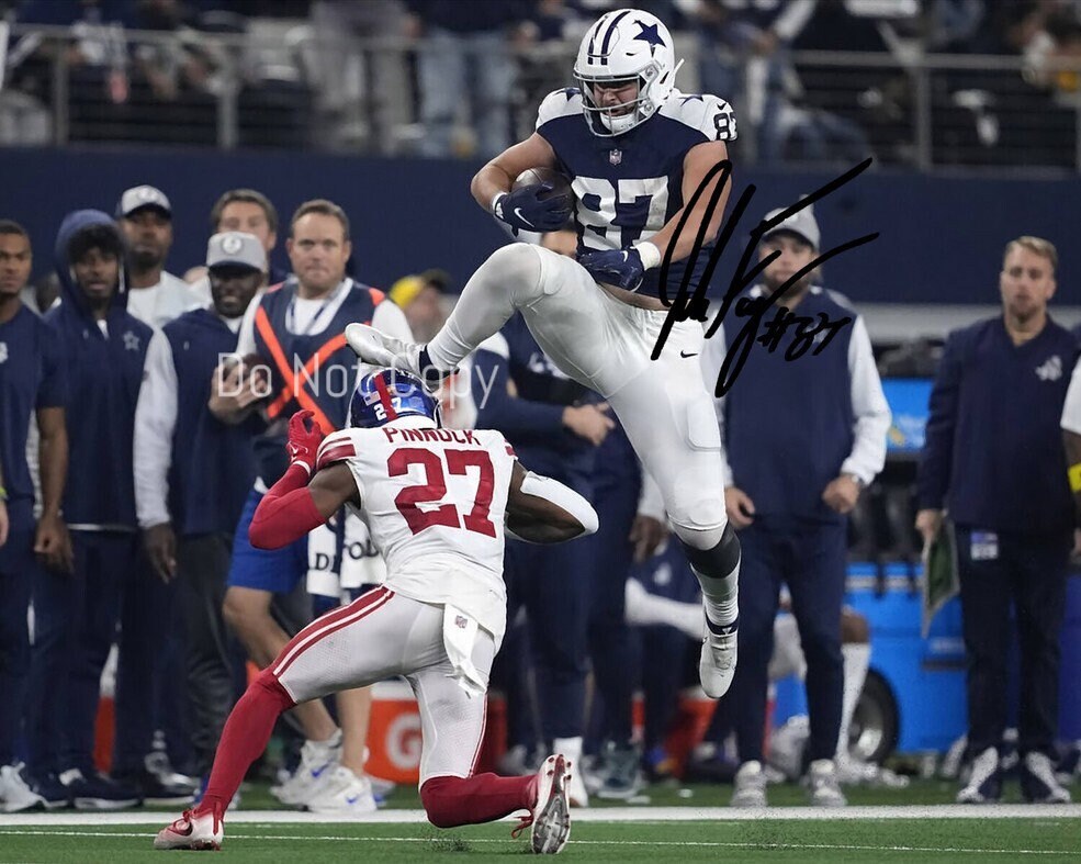 Jake Ferguson Signed Photo 8X10 Rp Autographed Picture Dallas Cowboys ...