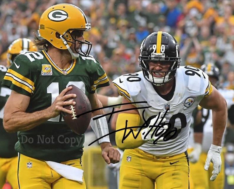 TJ Watt Signed Photo 8X10 Rp Autographed Picture Pittsburgh Steelers ...