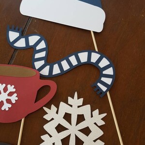 Winter Photo Booth Props - 10 Piece Set - Snow Photo Booth Set ...