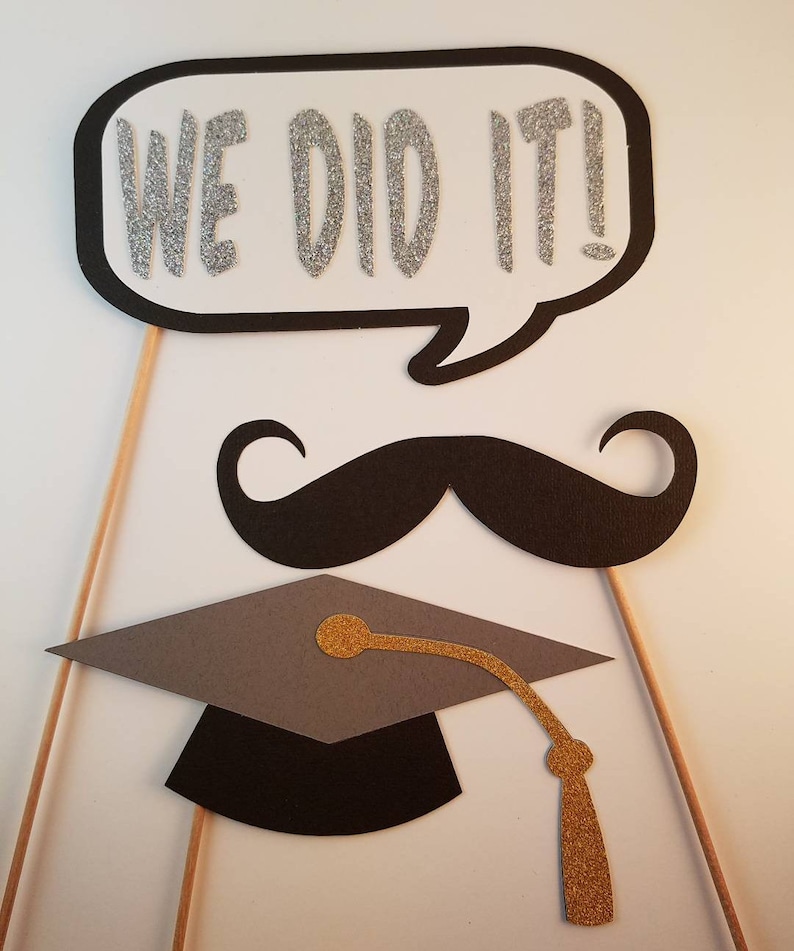 Photo Booth Props Graduation PhotoBooth Props 10 Piece Set | Etsy