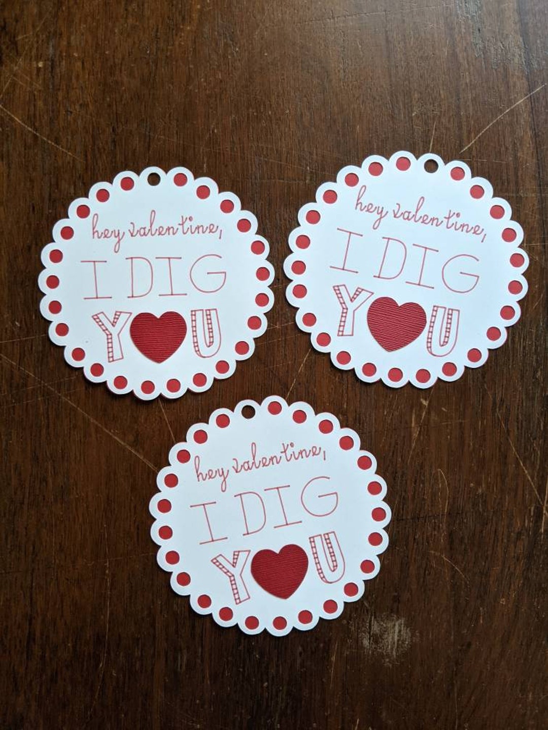 I DIG YOU Valentines Day Cards Set of 12 OR 15 Kids Valentines Day ...