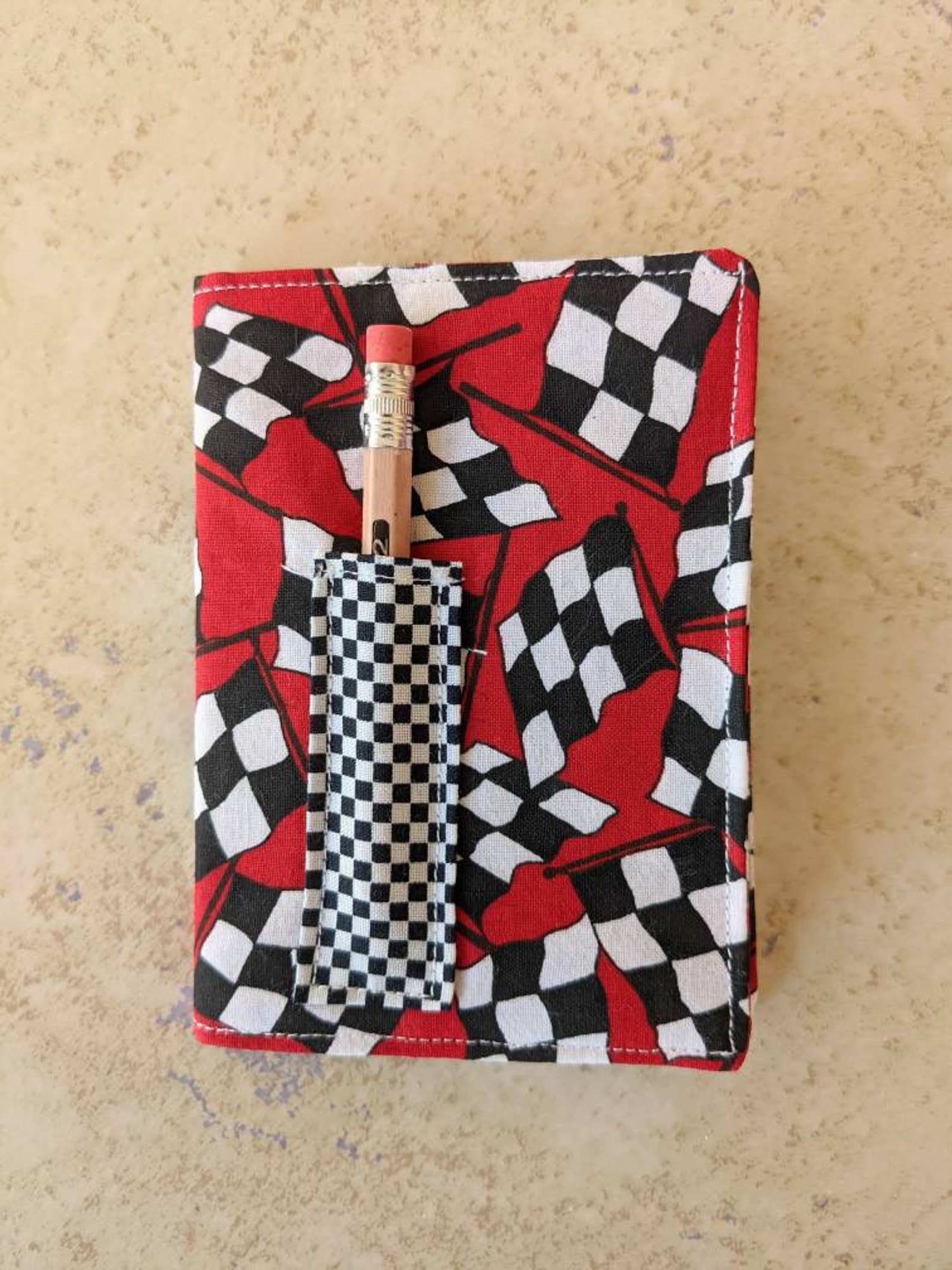 Mini Notebook With Cloth Cover & Pencil Composition Notebook - Etsy