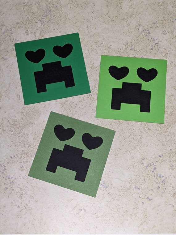 Tarjetas Del Día De San Valentín De Minecraft Corazón De Chocolate