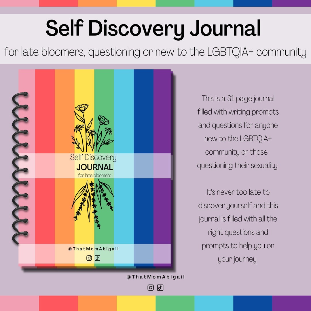 Self Discovery Journal for Late Bloomers, Questioning or New to the ...