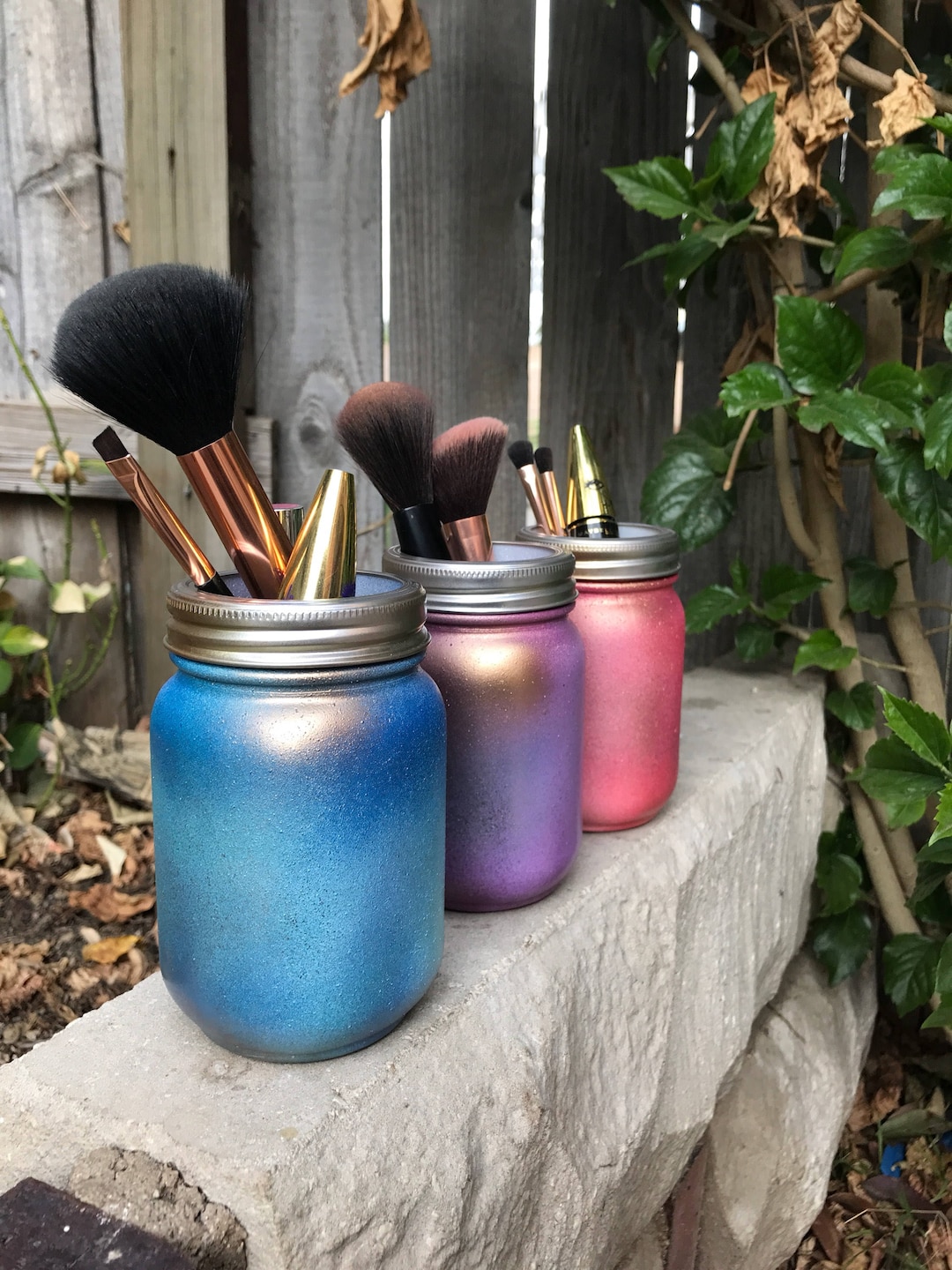 3 Set Ombre Mason Jars - Etsy