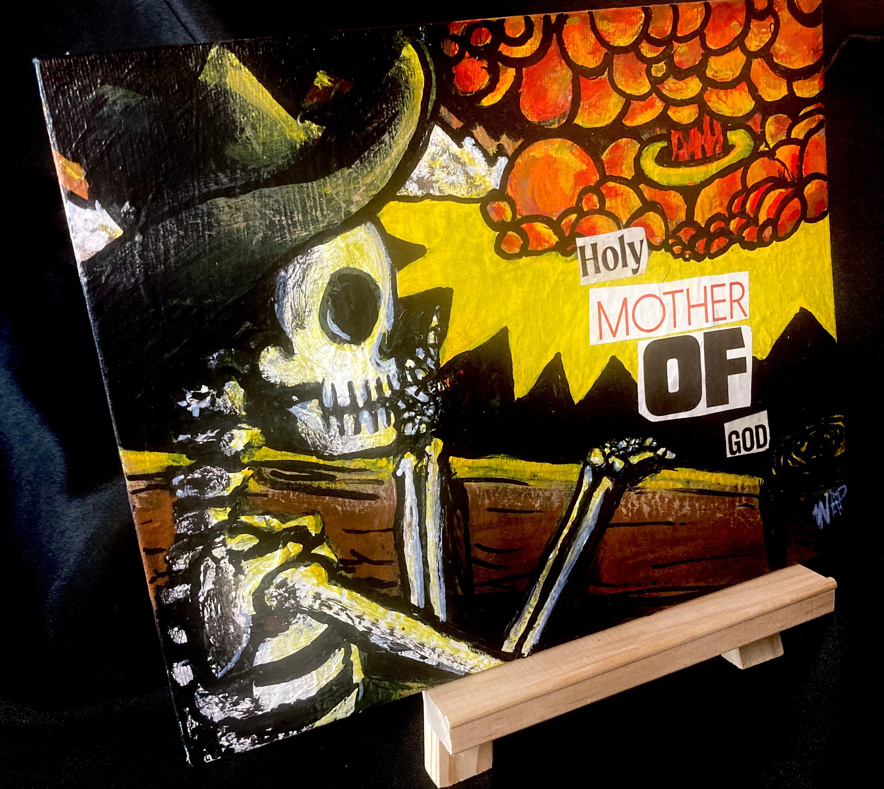 Holy Mother Doomsday Art Mushroom Cloud Painting - Etsy