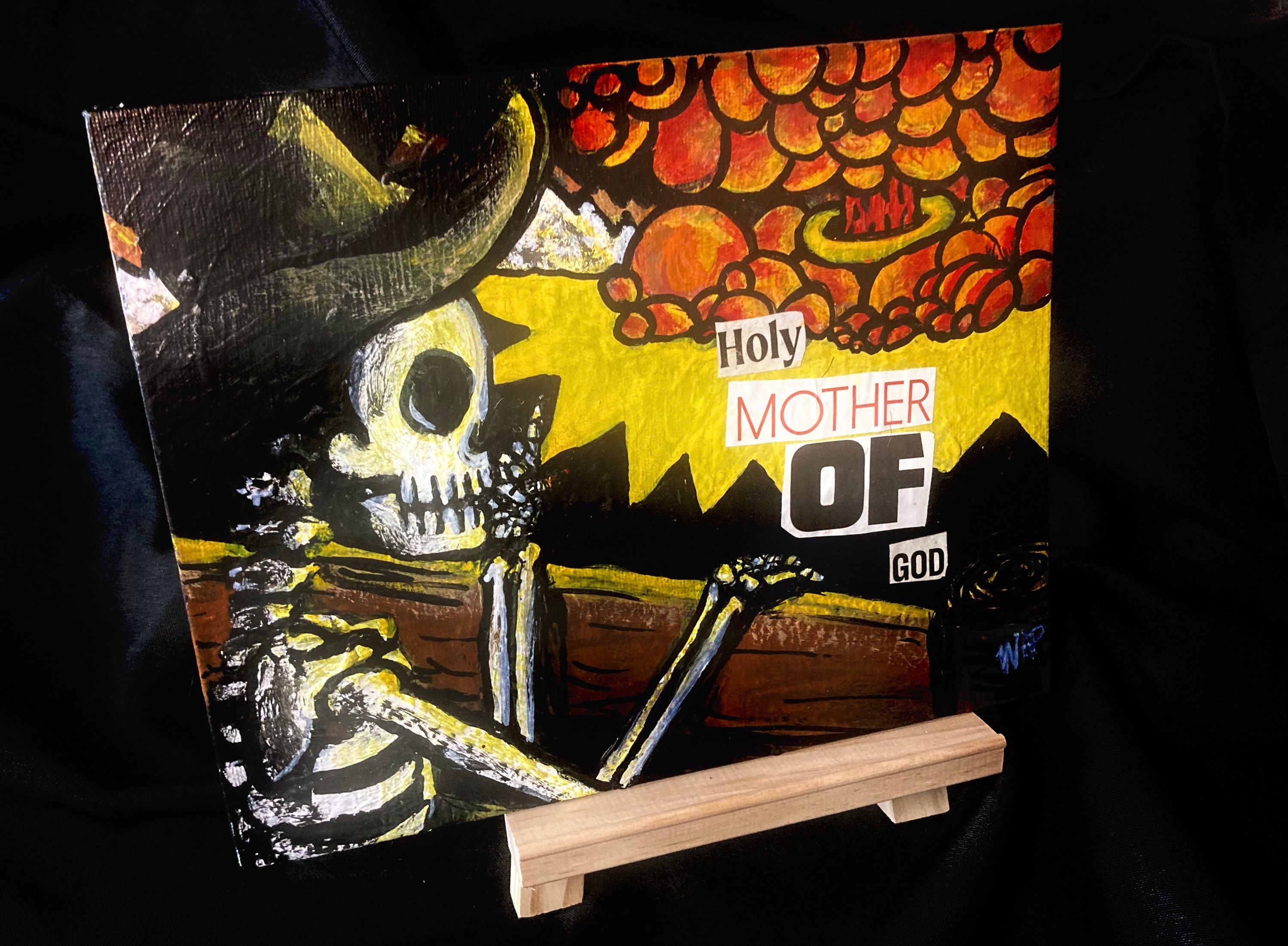 Holy Mother Doomsday Art Mushroom Cloud Painting - Etsy