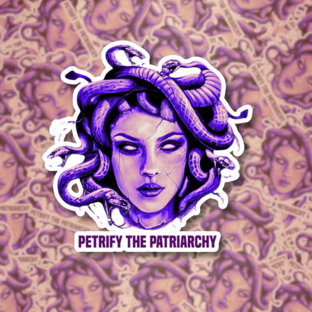 Medusa: Petrify the Patriarchy Vinyl Sticker or Fridge Magnet | Die Cut ...