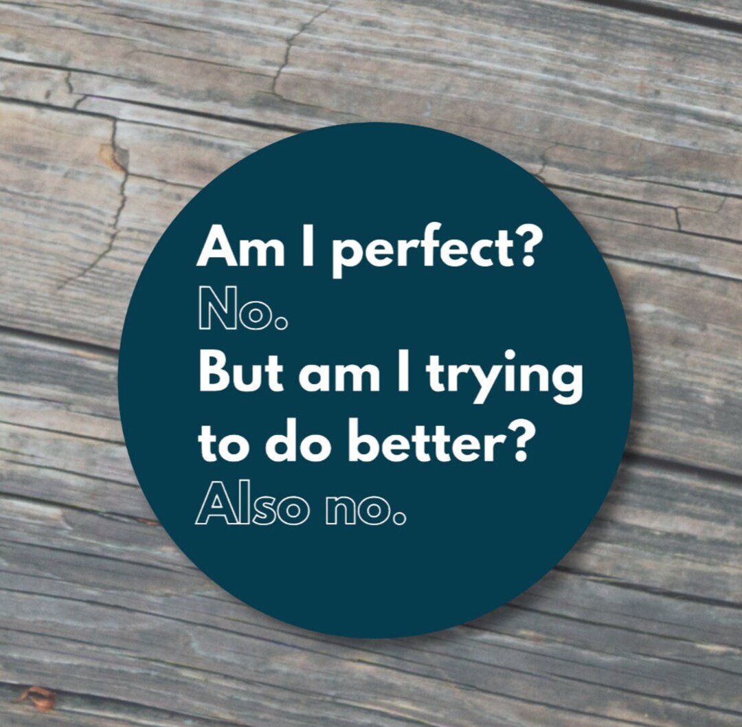 Am I Perfect, Vinyl Sticker, Laminated Sticker for Water Bottle or ...