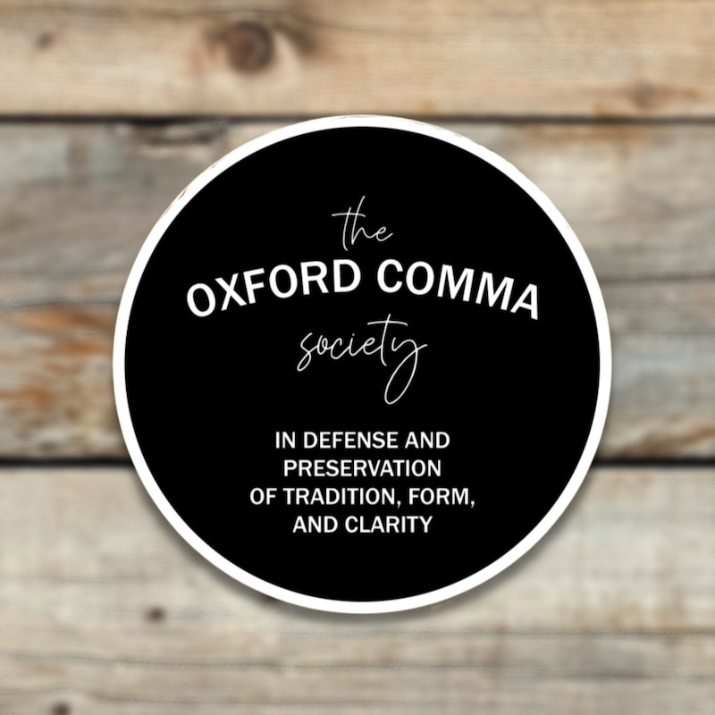 Oxford Comma - Etsy