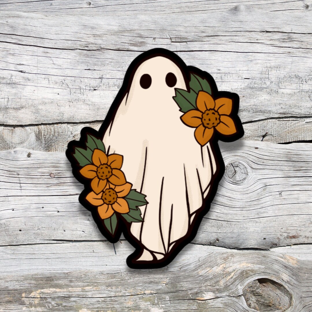 Boho Ghost Vinyl Sticker for Laptops and Water Bottles, Vinyl Sticker ...