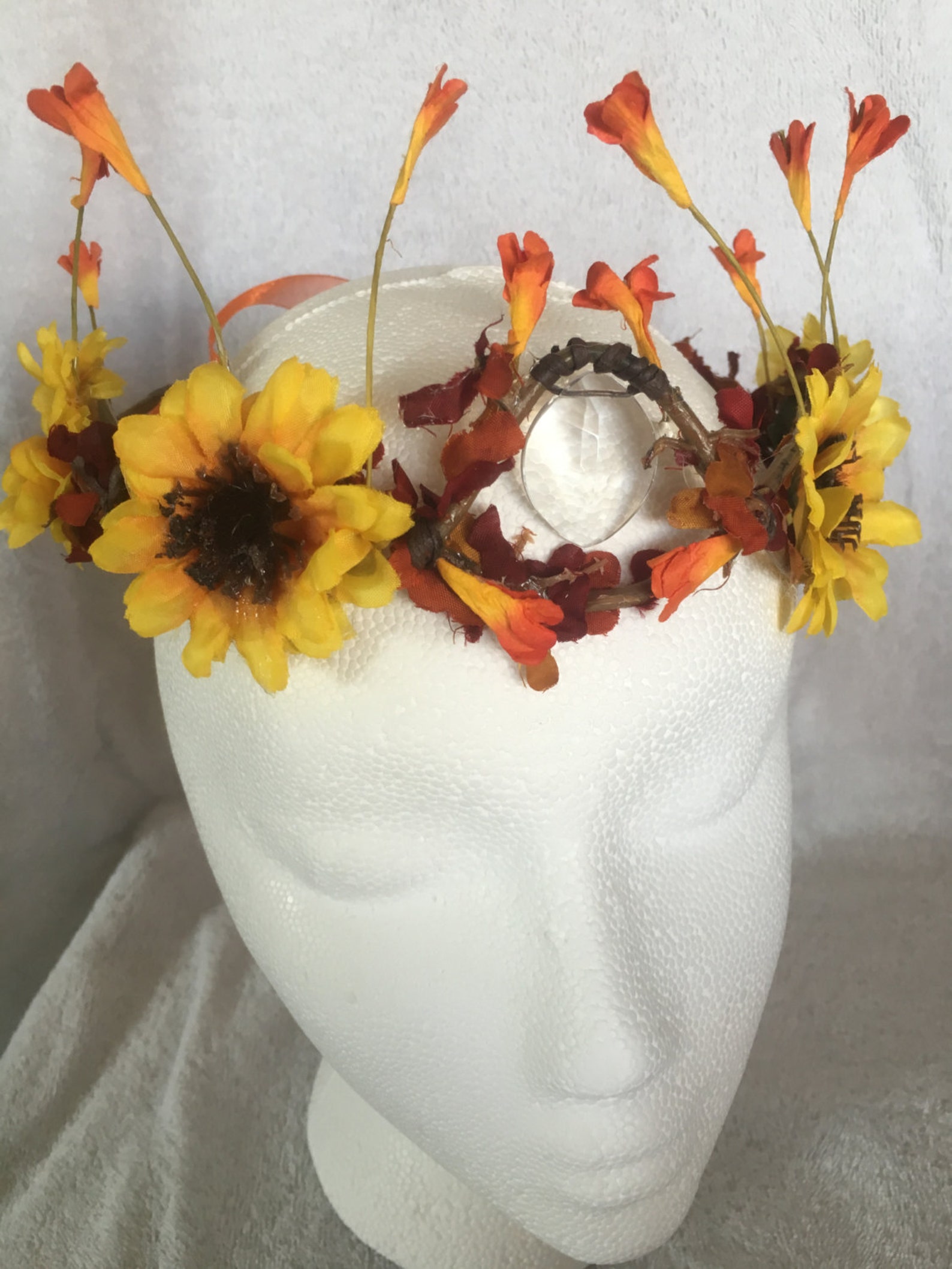 Autumn Sunflower Headpiece - Etsy