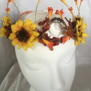 Autumn Sunflower Headpiece - Etsy