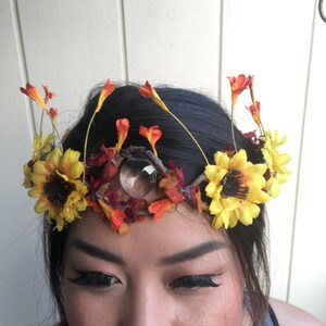 Autumn Sunflower Headpiece - Etsy