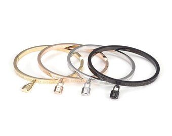 Bangle With Lock | Etsy