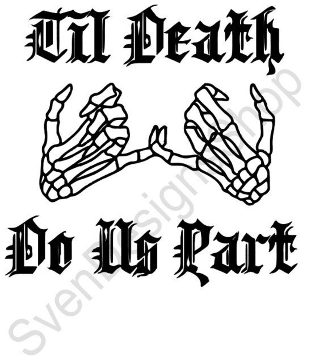 Til Death Do Us Part, Emo Wedding Shirts, Halloween Wedding Shirt, Rock ...
