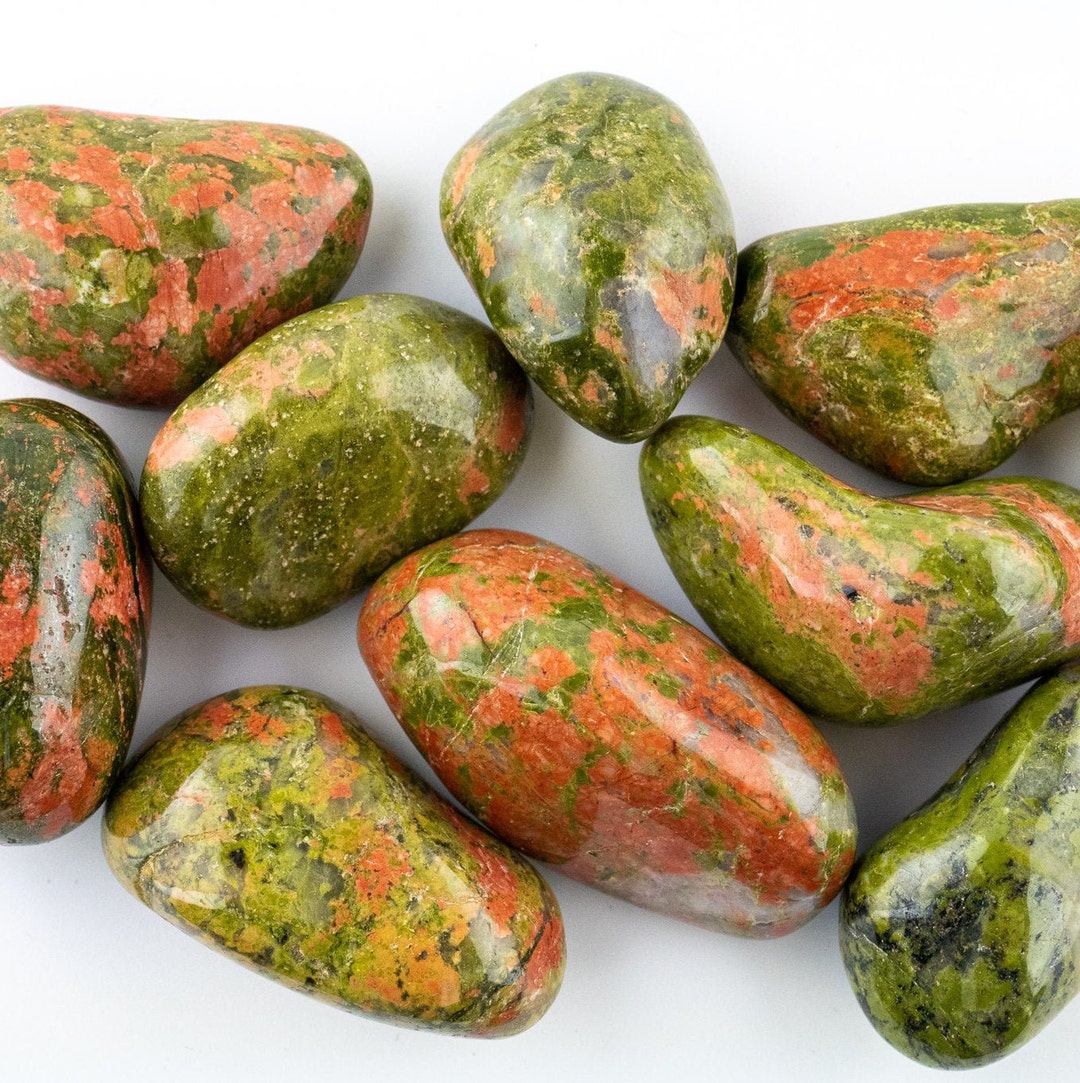 Unakite Crystal Tumble Stone, Unakite Gemstone, Heart & Solar Plexus ...