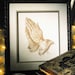 Cross Stitch Religious Pattern Book PDF Praying Hands Prayer Veneration ...