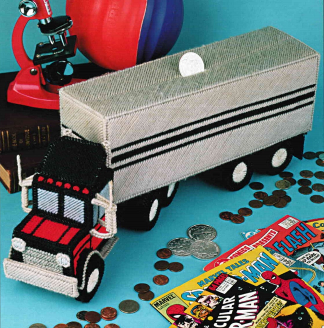 Plastic Canvas Pattern PDF Patterns Instant Download. 18-wheeler Truck ...