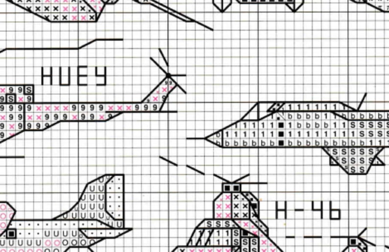 Mini Cross Stitch Pattern PDF Instant Download, Vintage One Nighters 46 ...