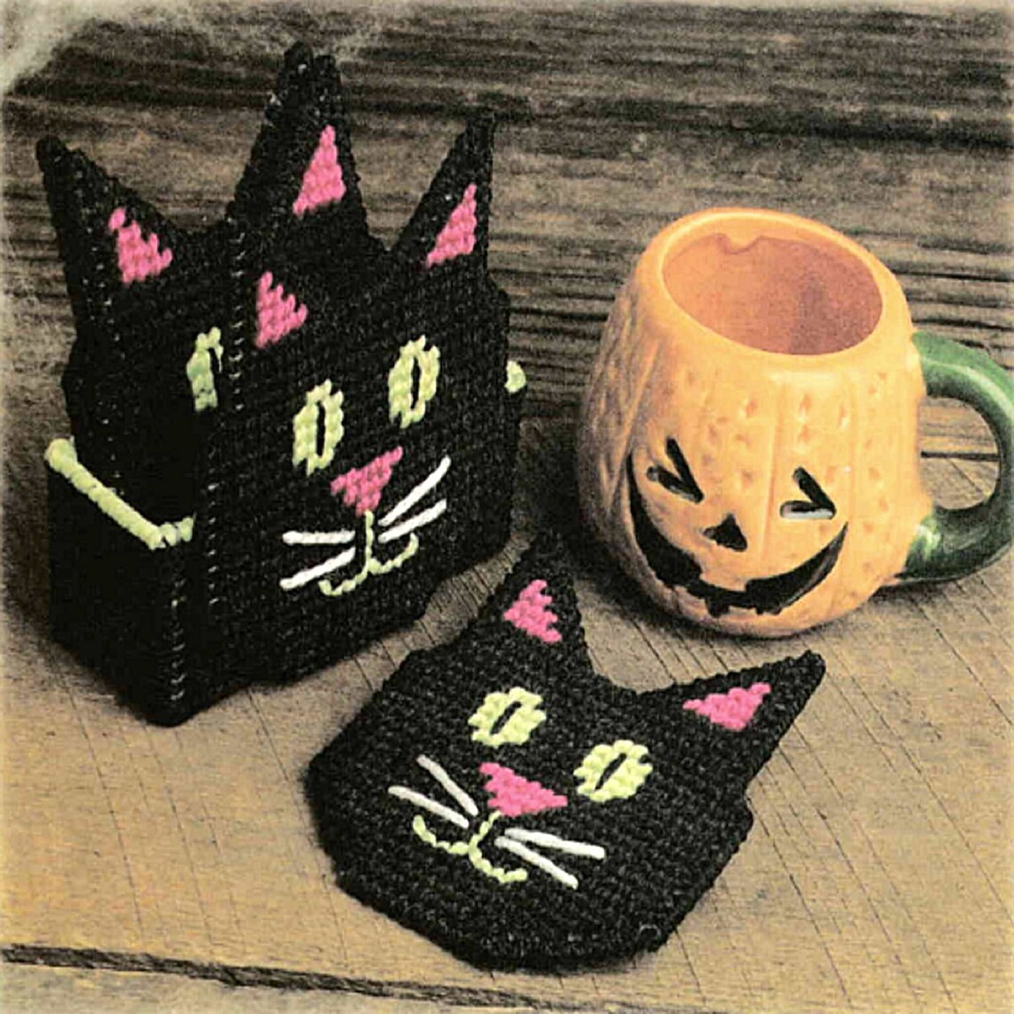 Plastic Canvas Halloween Pattern Book PDF Halloween Party Vintage ...