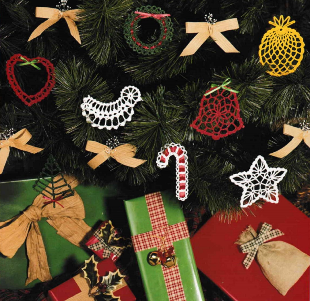 Christmas Thread Crochet Patterns Pdf, Crocheted Christmas Ornaments ...