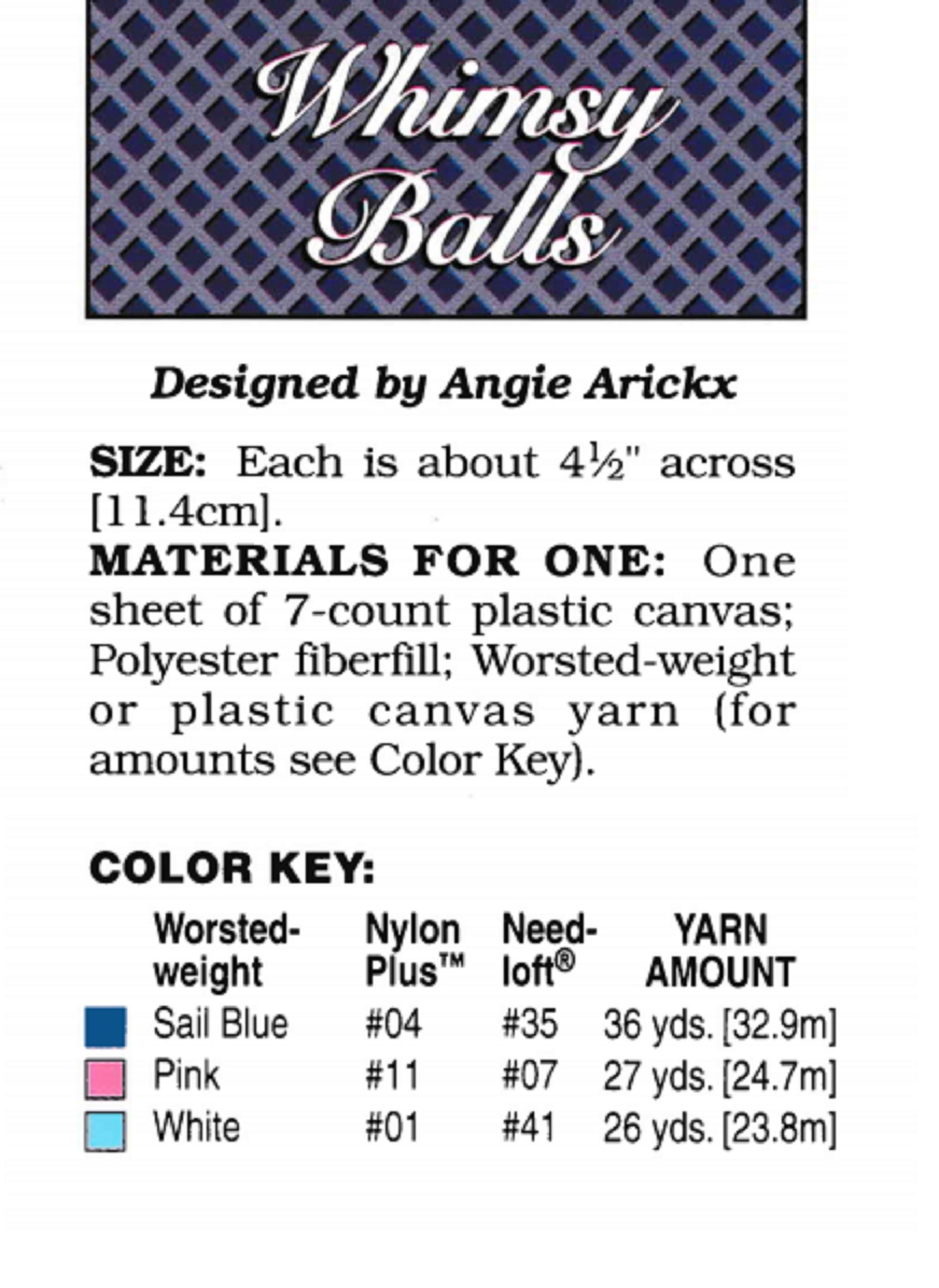 Plastic Canvas Toys Pattern Book PDF Colorblock Ball for - Etsy