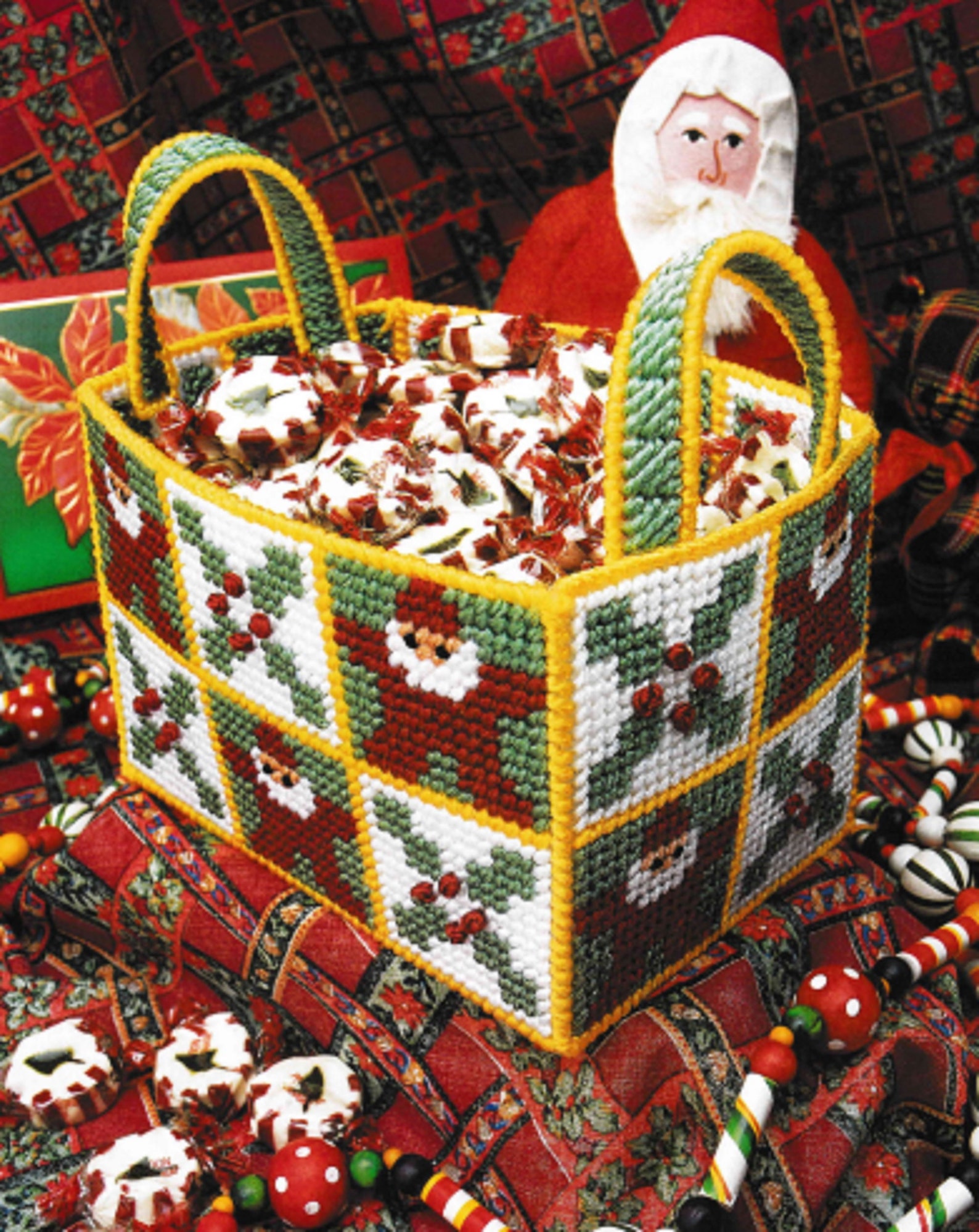 Plastic Canvas Christmas Patterns Books Basket PDF Easy - Etsy