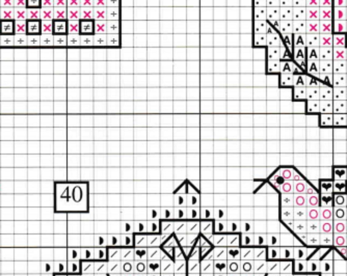 Cross Stitch Patterns PDF Instant Download Vintage One | Etsy