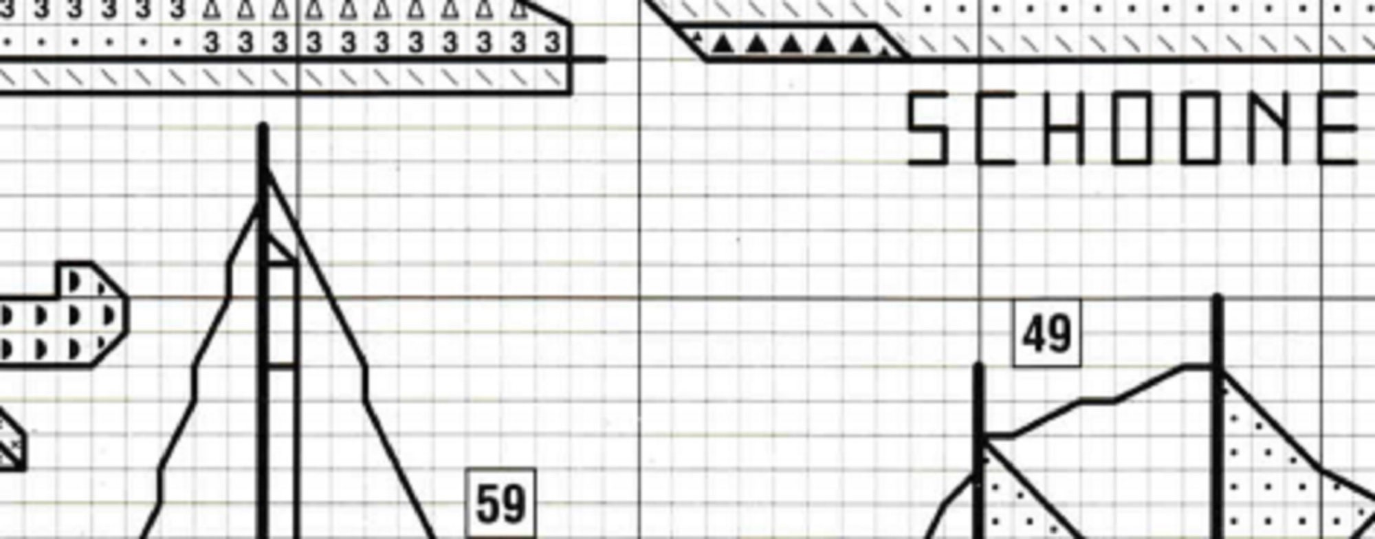 Mini Cross Stitch Pattern PDF Instant Download, Vintage One Nighters 59 ...