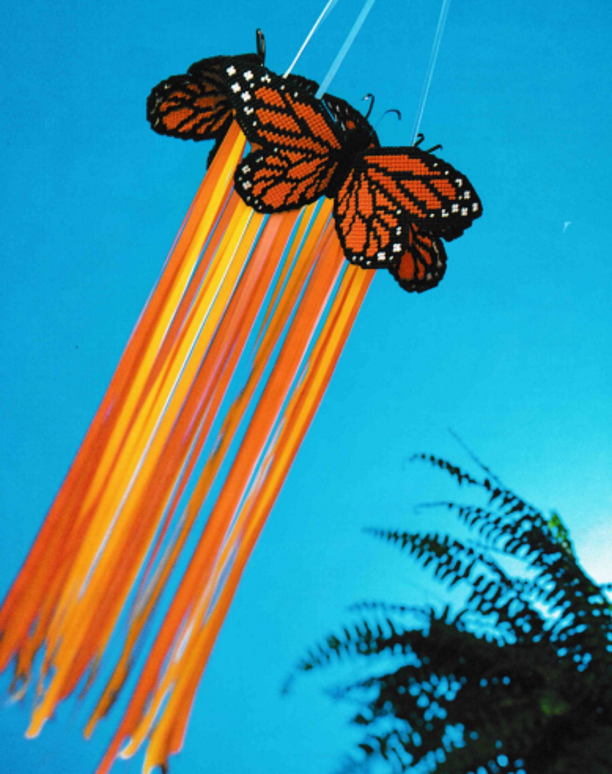 Vintage Plastic Canvas Patterns PDF, Butterfly Windsock, Instant ...