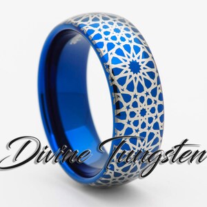 Star Wars Sith Code Design Mens Tungsten Carbide Wedding Band 10mm ...