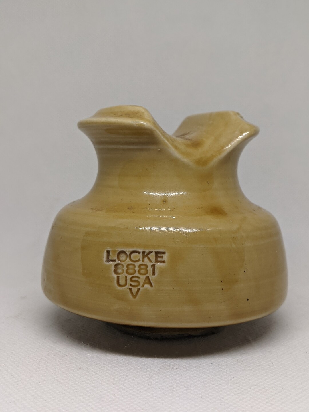 Vintage Porcelain Insulator Yellow Locke 8881 USA V Glazed Cable - Etsy