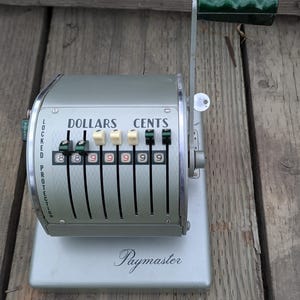 Vintage Paymaster Series S-550 Check Writer With KEY - Etsy
