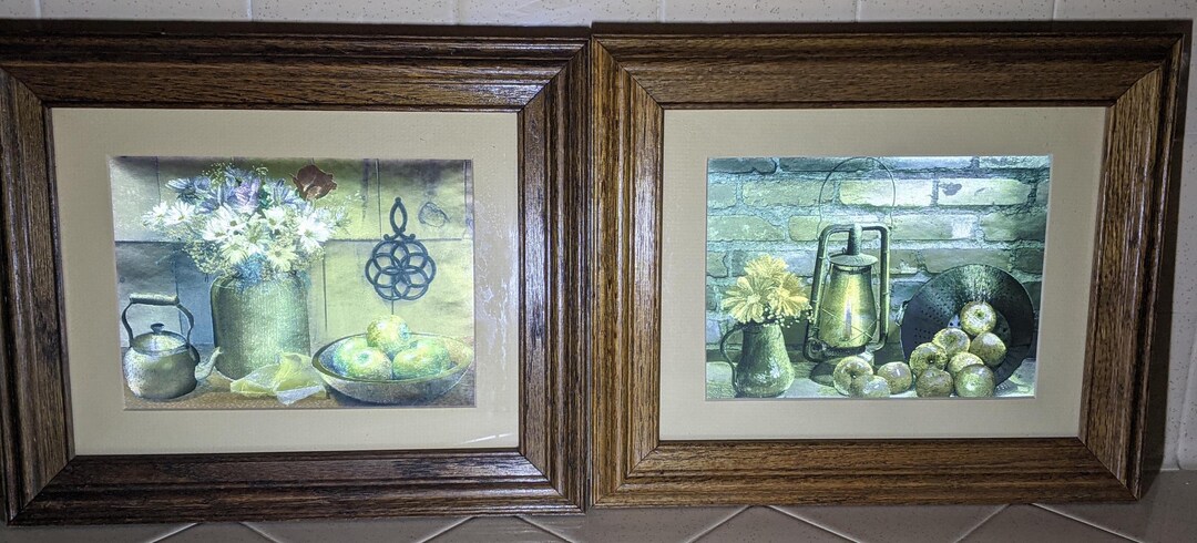 Vintage Dufex Foil Prints by F.J. Warren Featuring Autumn Like Scenery ...