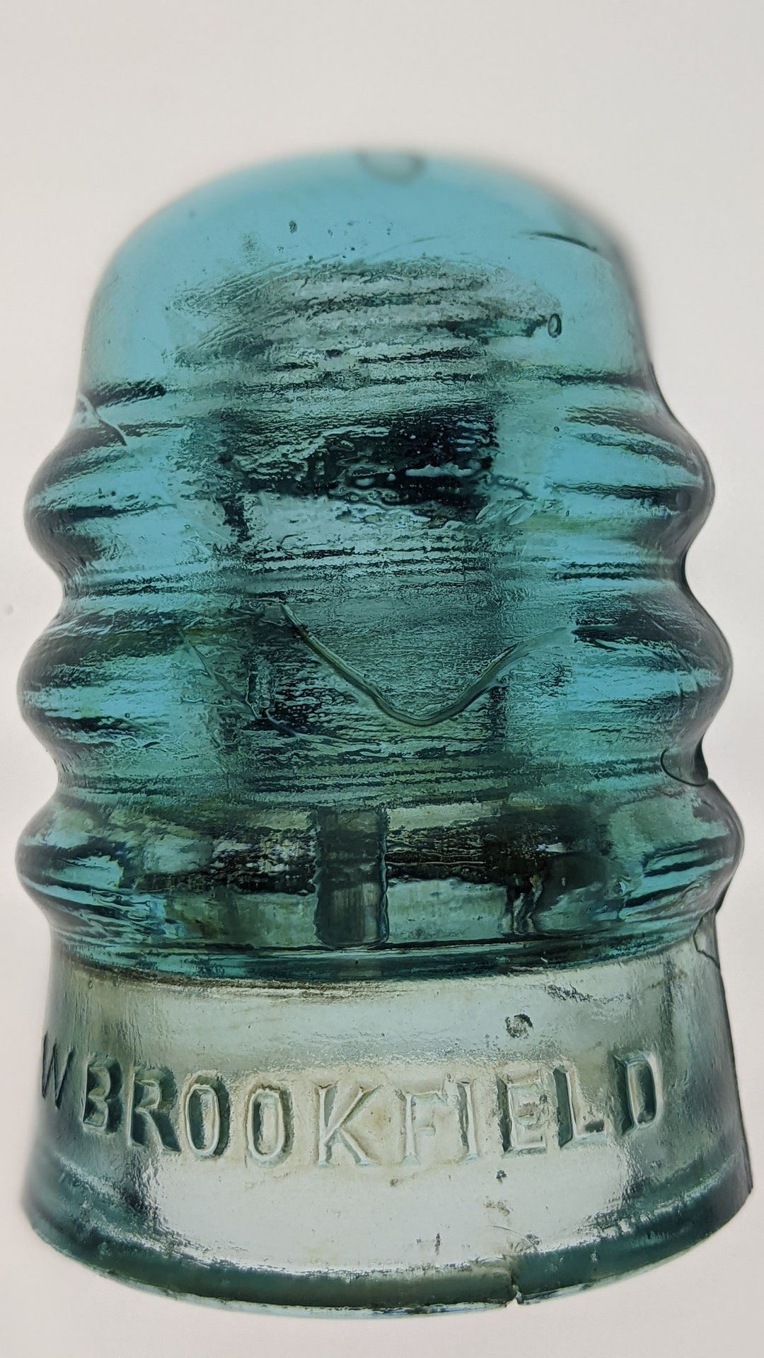 CD 116 Blue Aqua Antique W. Brookfield Glass Insulator - Etsy
