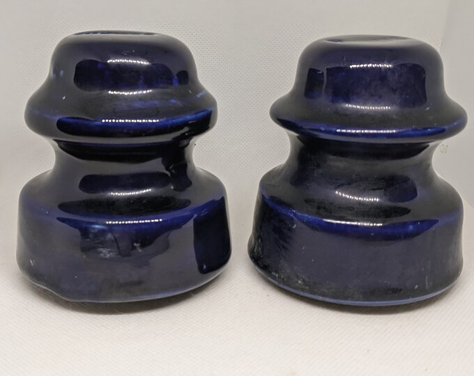 Vintage Insulators Cobalt Blue Thomas Porcelain Signal - Etsy