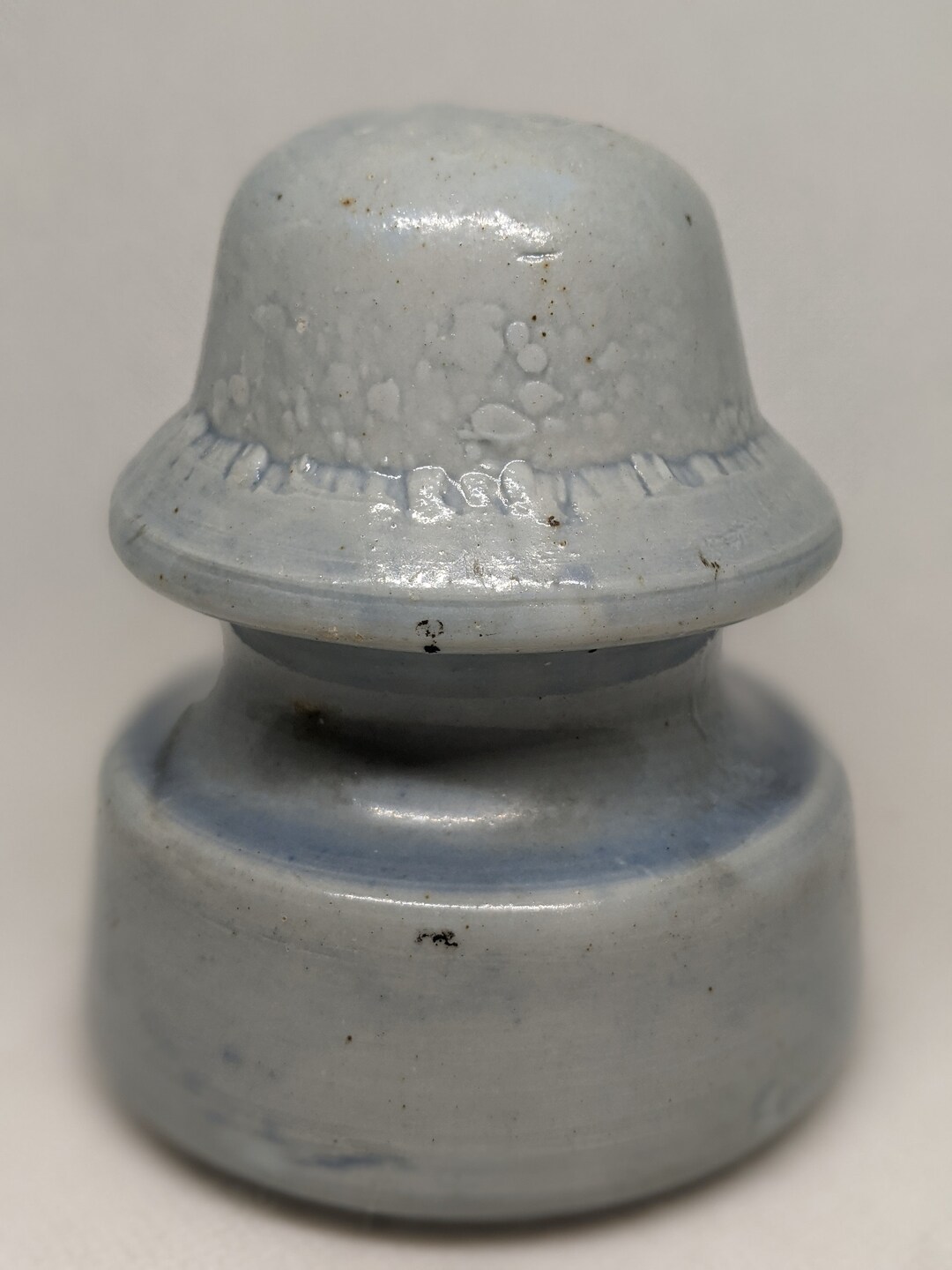 Vintage Blue Gray Pinco Crude Porcelain Insulator - Etsy