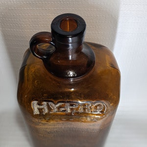 Antique Amber Hy-pro Bleach Bottle, 1930's, Maywood Glass Co. - Etsy