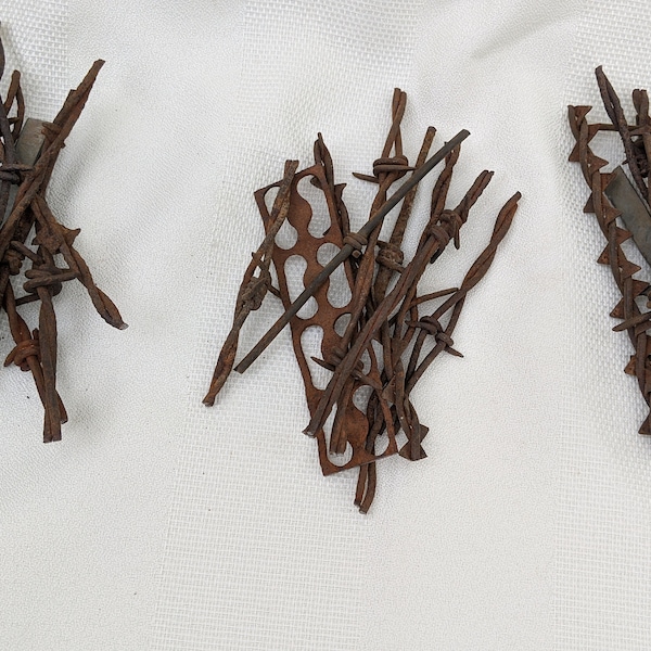 Rusty Barbed Wire - Etsy