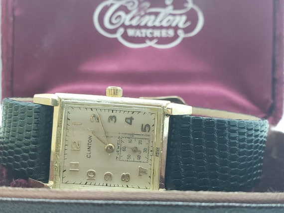 Vintage Clinton Watch Circa 1950 With Outer Box and - Etsy