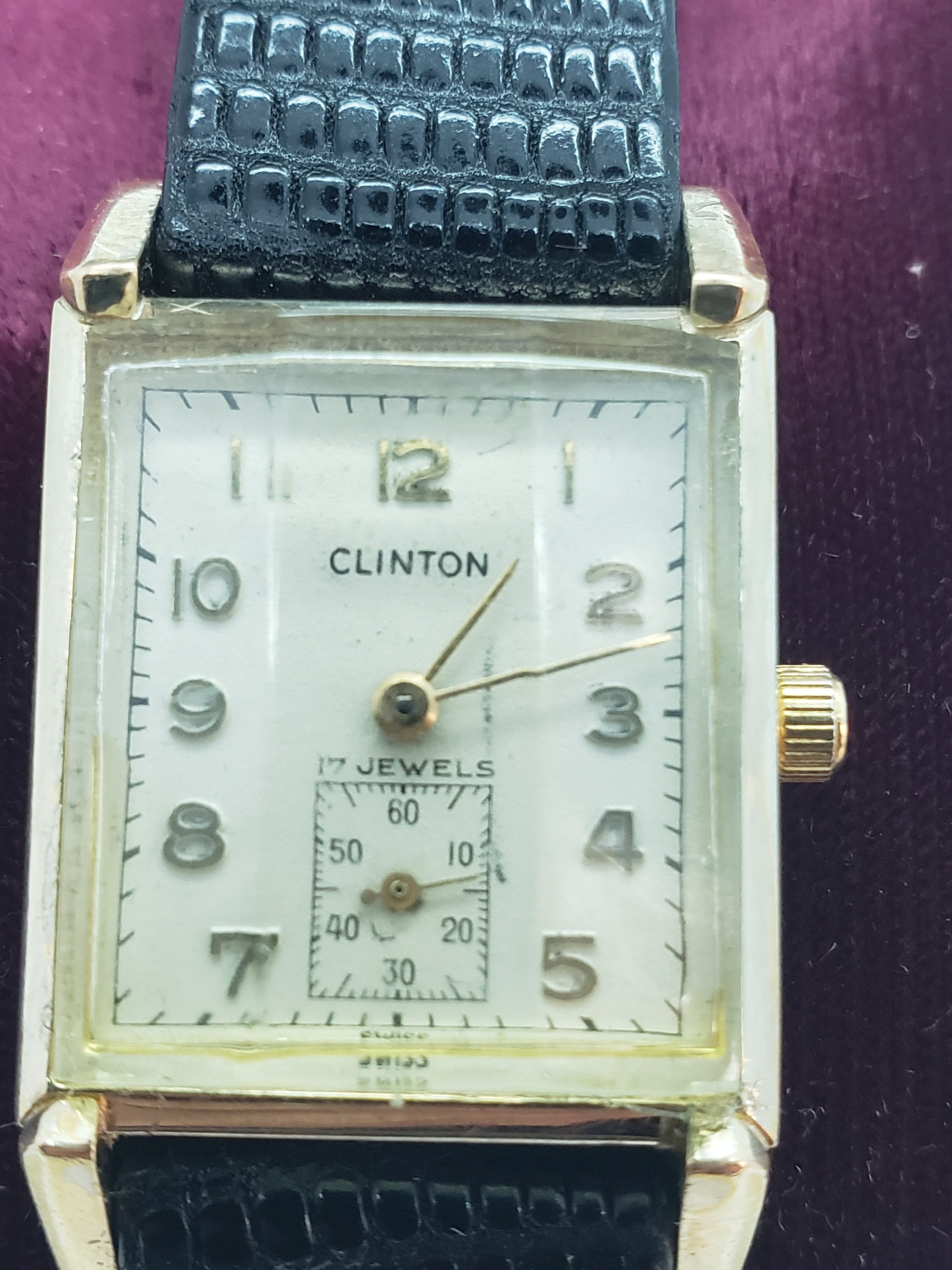 Vintage Clinton Watch Circa 1950 With Outer Box and - Etsy