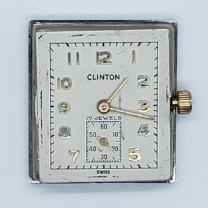 Vintage Clinton Watch Circa 1950 With Outer Box and - Etsy