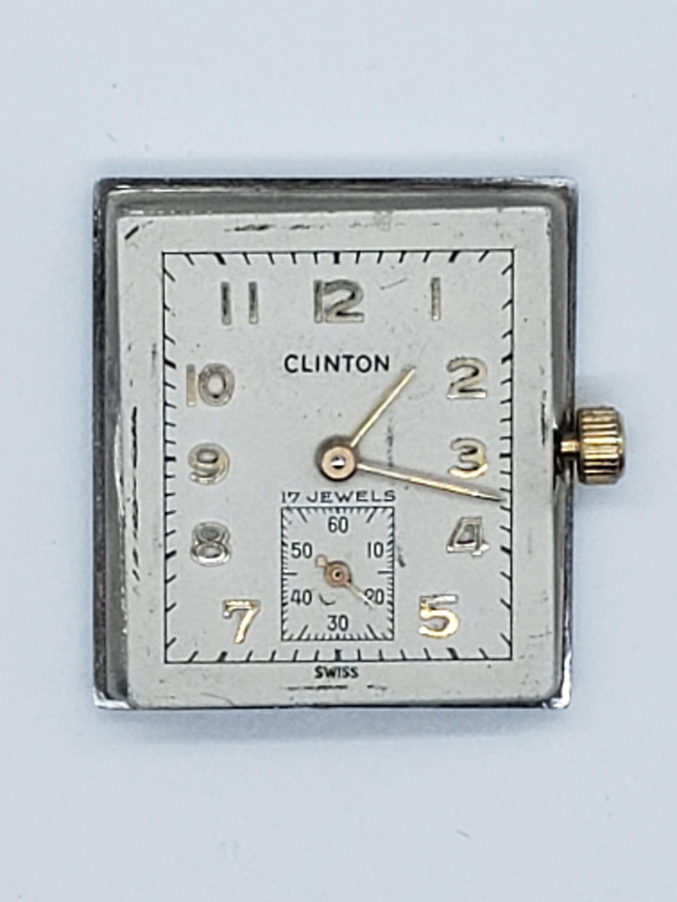 Vintage Clinton Watch Circa 1950 With Outer Box and - Etsy